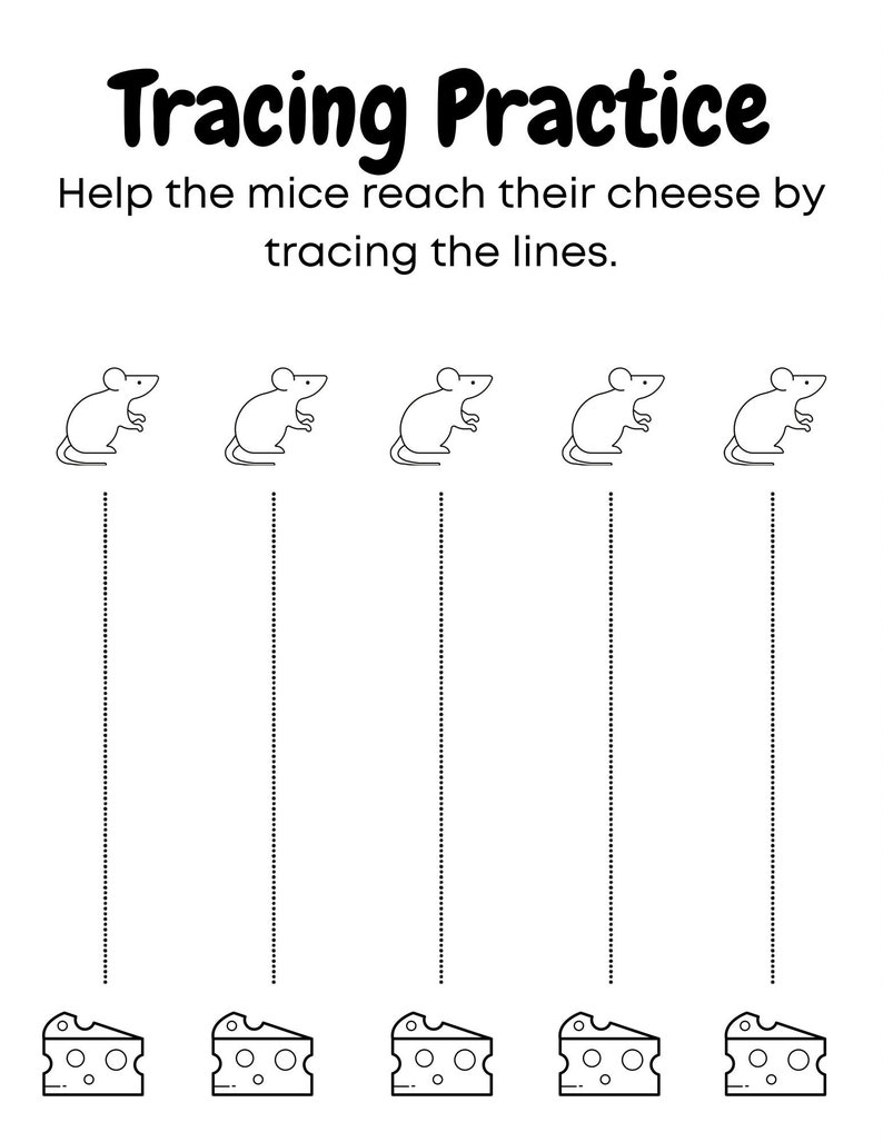 Tracing Practice - Etsy