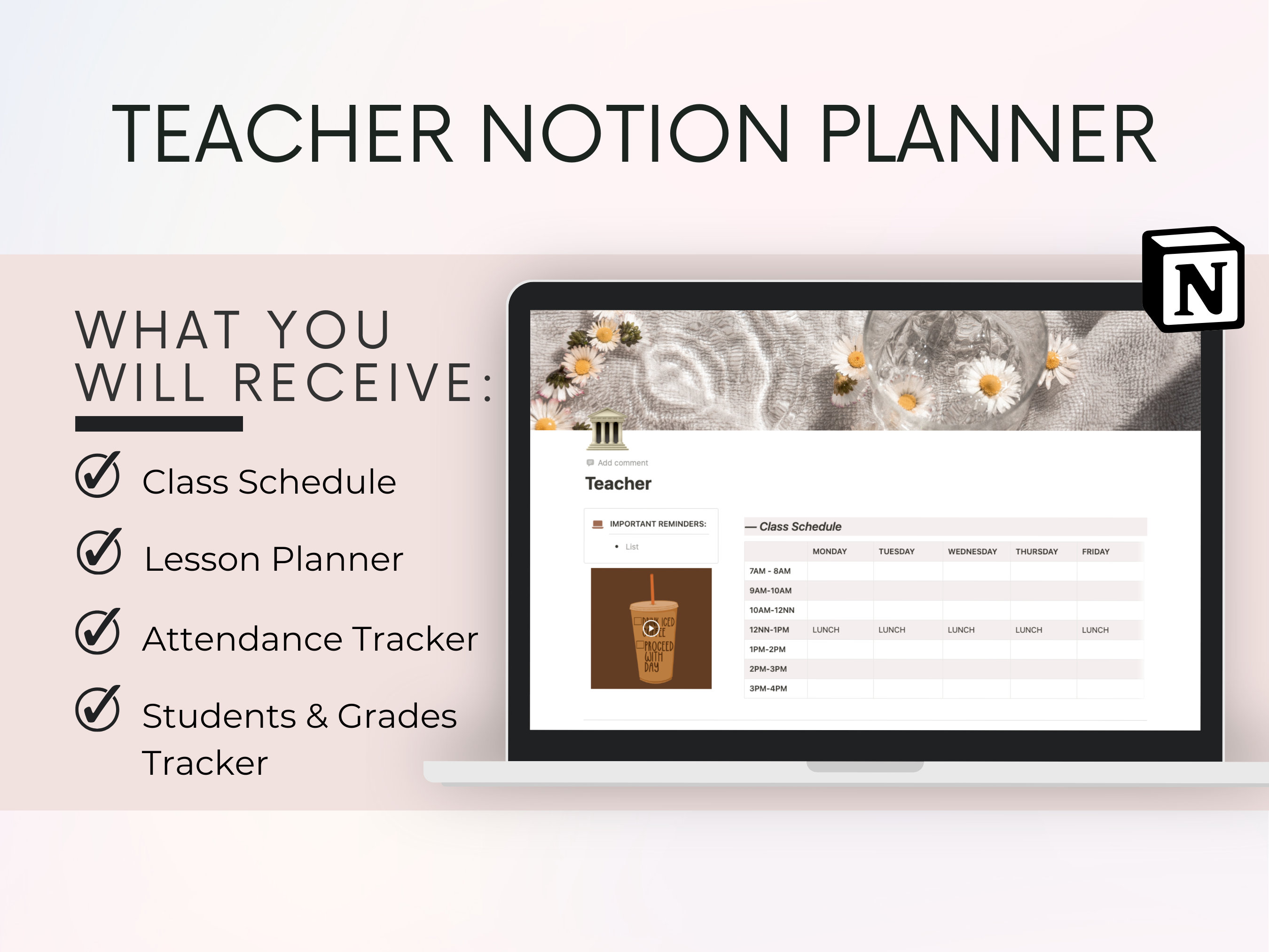 Teacher Notion Planner Teacher Notion Template Lesson - Etsy Teacher Notion Planner Teacher Notion Template Lesson - Etsy