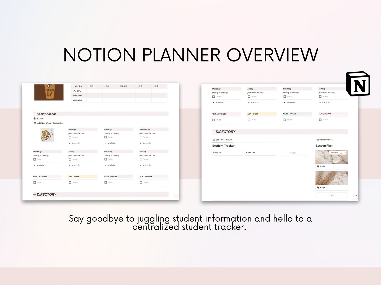 Teacher Notion Planner Teacher Notion Template Lesson - Etsy Teacher Notion Planner Teacher Notion Template Lesson - Etsy