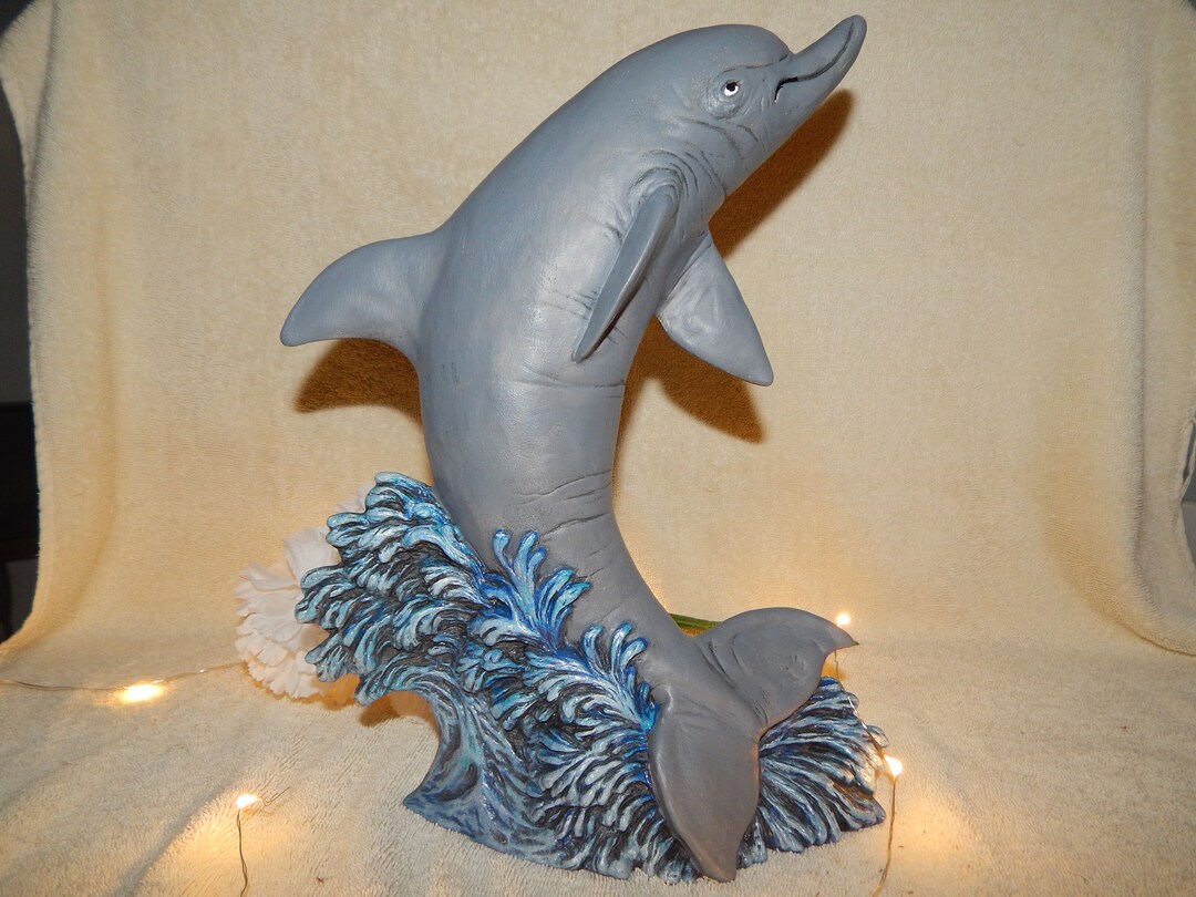 Ceramic Dolphin Figurine - Etsy