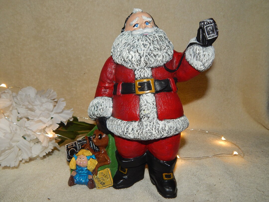 Ceramic 80's Santa - Etsy