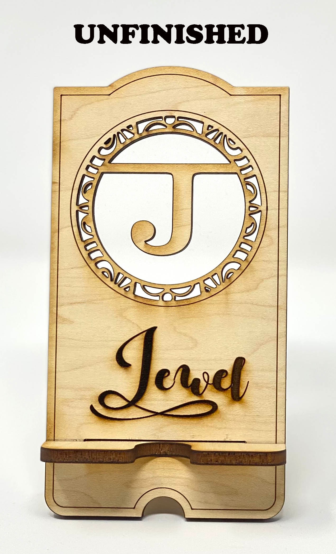 Cell Phone Stand custom Wood Phone Stand Personalized Gift - Etsy
