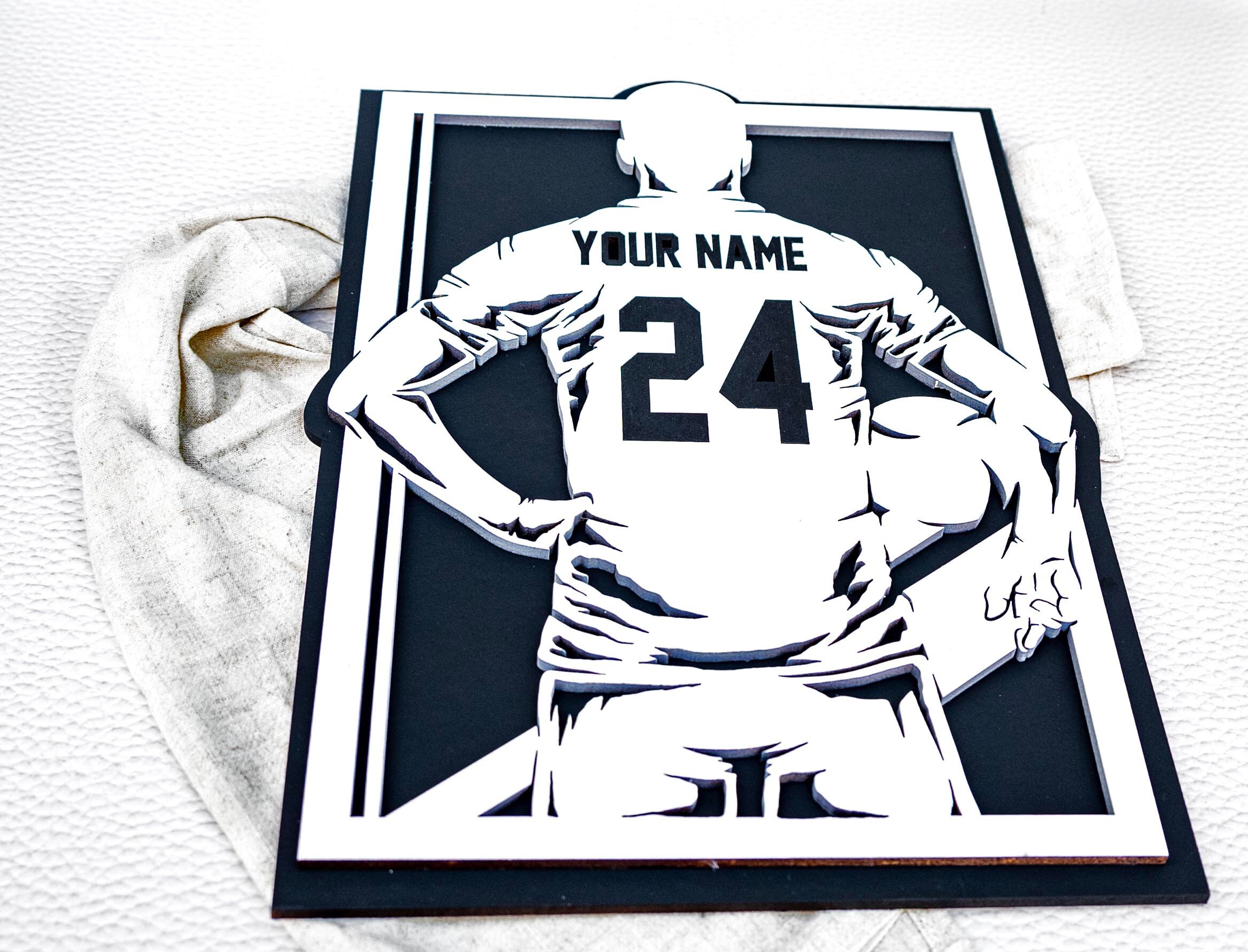 Soccer Sign, Soccer Player Wall Decor, Soccer Fan Custom Gift, Soccer ...