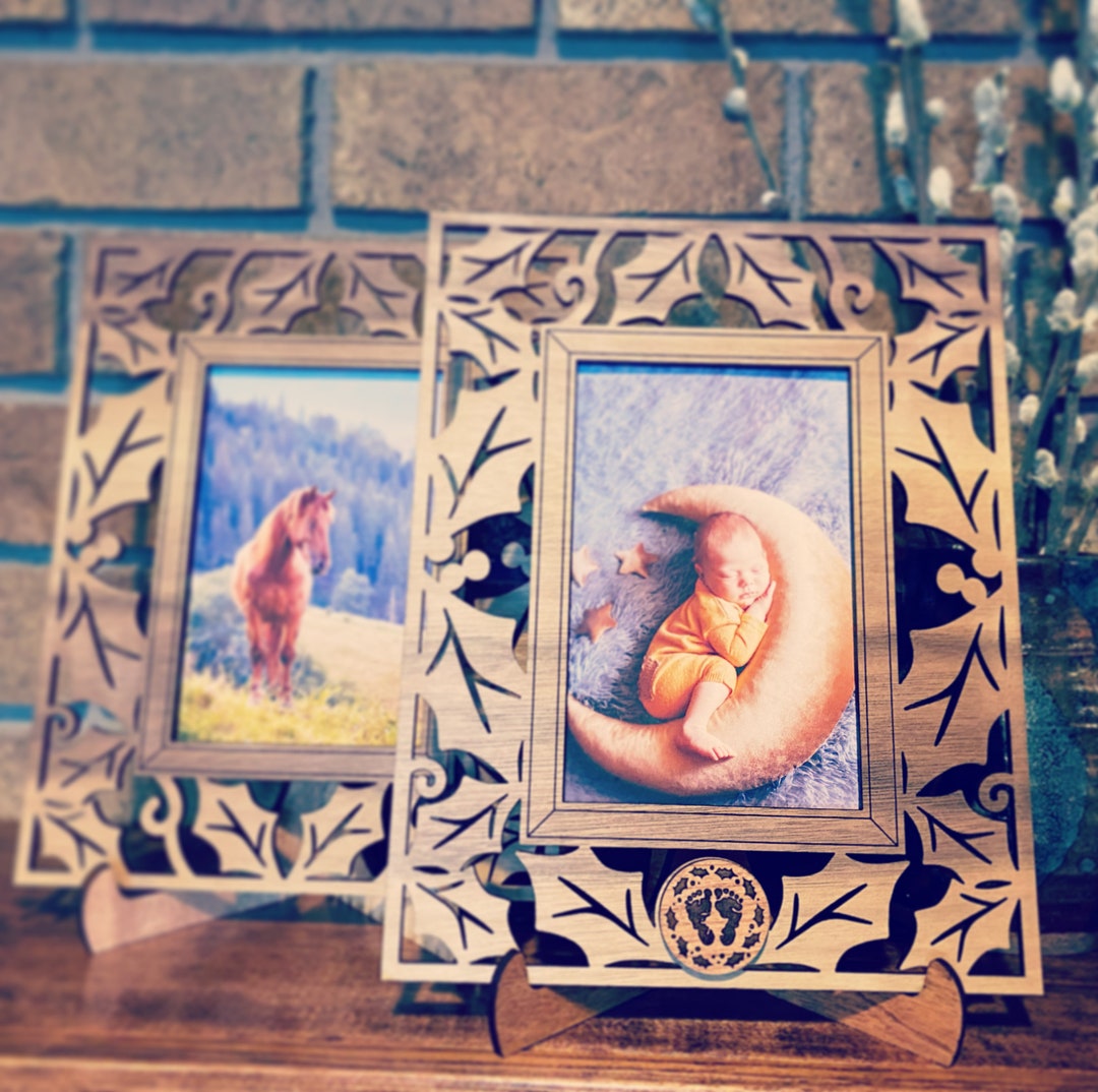 Laser Cut Wood Frame, Decorative Wooden Frame, Photo Frame, Decorative ...
