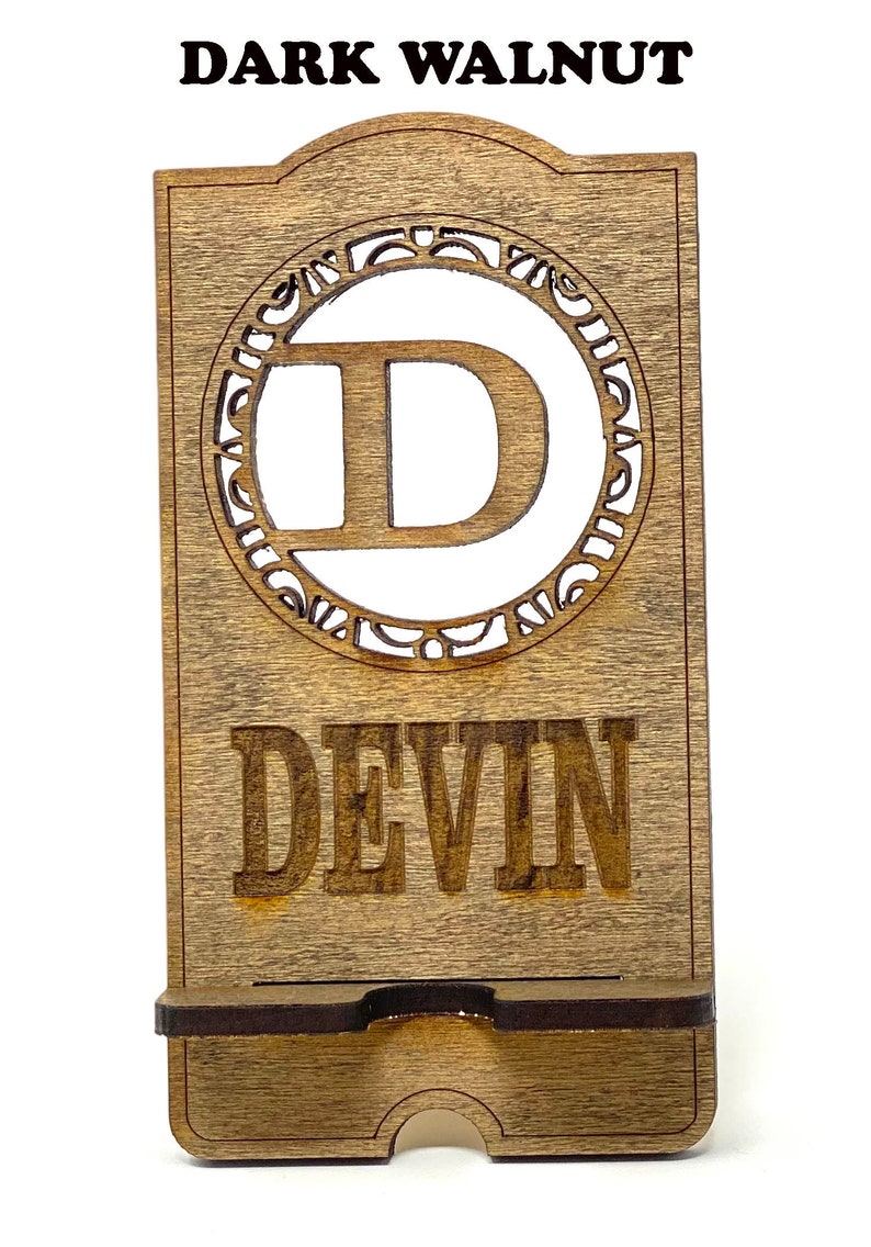Cell Phone Stand custom Wood Phone Stand Personalized Gift - Etsy
