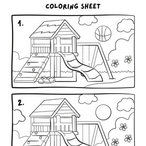 35 Kids Coloring Activity Pages - Etsy