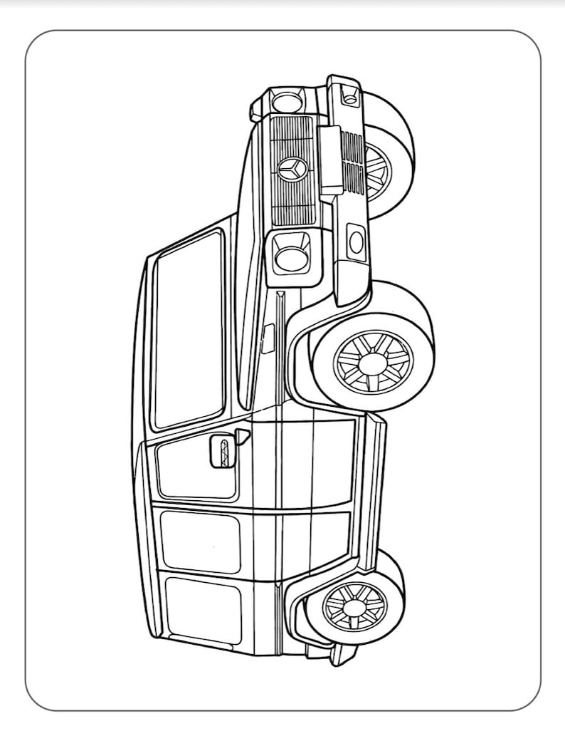 85 Cars/vehicle Kids Coloring Pages - Etsy