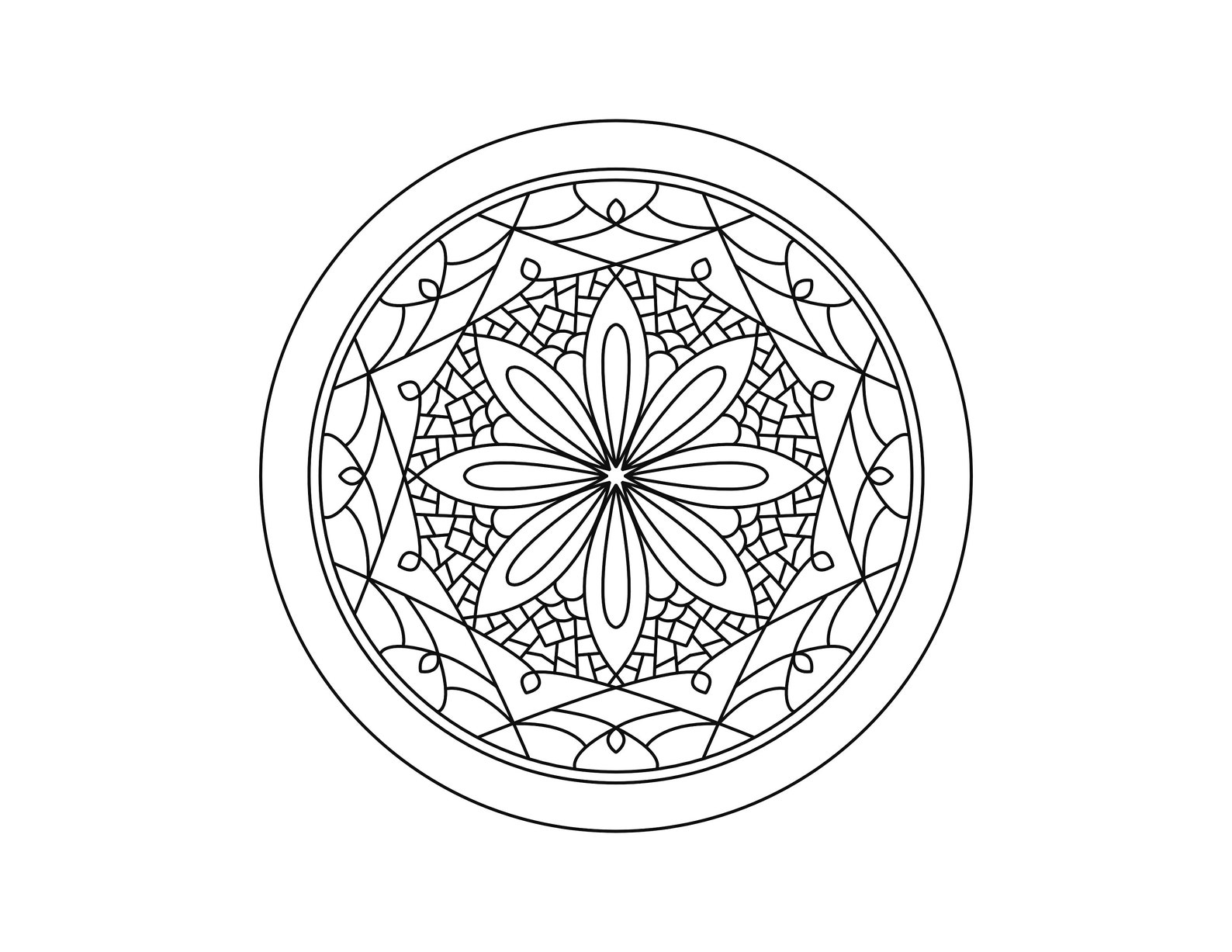 Floral Mandela Coloring Pages Starter Bundle Version 1 - Etsy