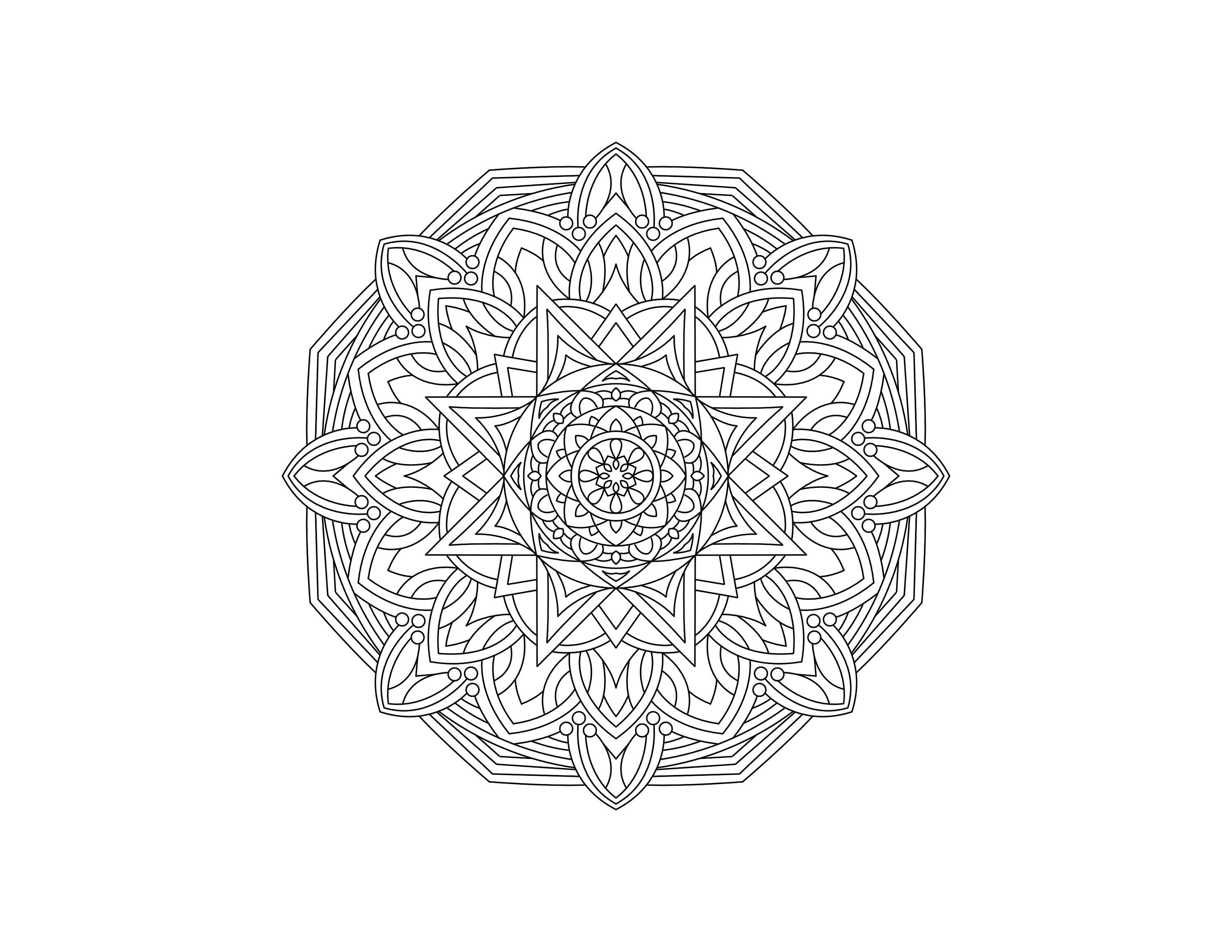 Floral Mandela Coloring Pages Starter Bundle Version 2 - Etsy