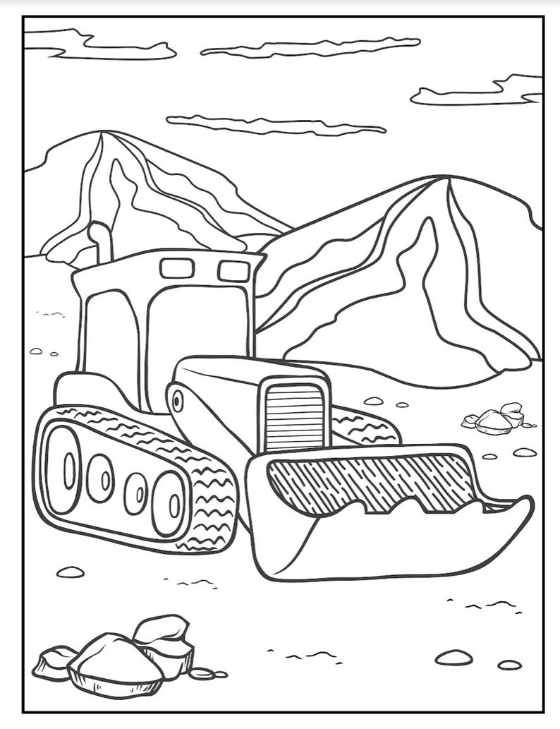 85 Cars/vehicle Kids Coloring Pages - Etsy