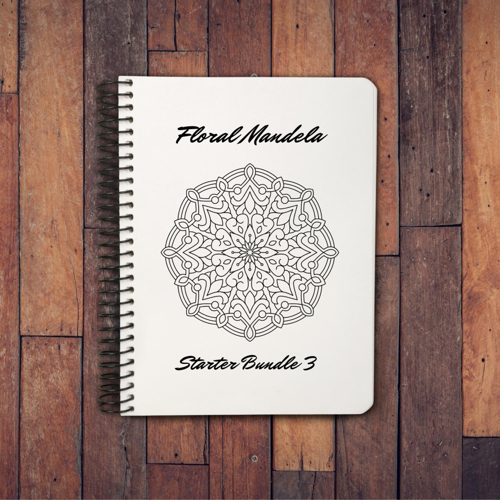 Floral Mandela Coloring Pages Starter Bundle Version 3 - Etsy