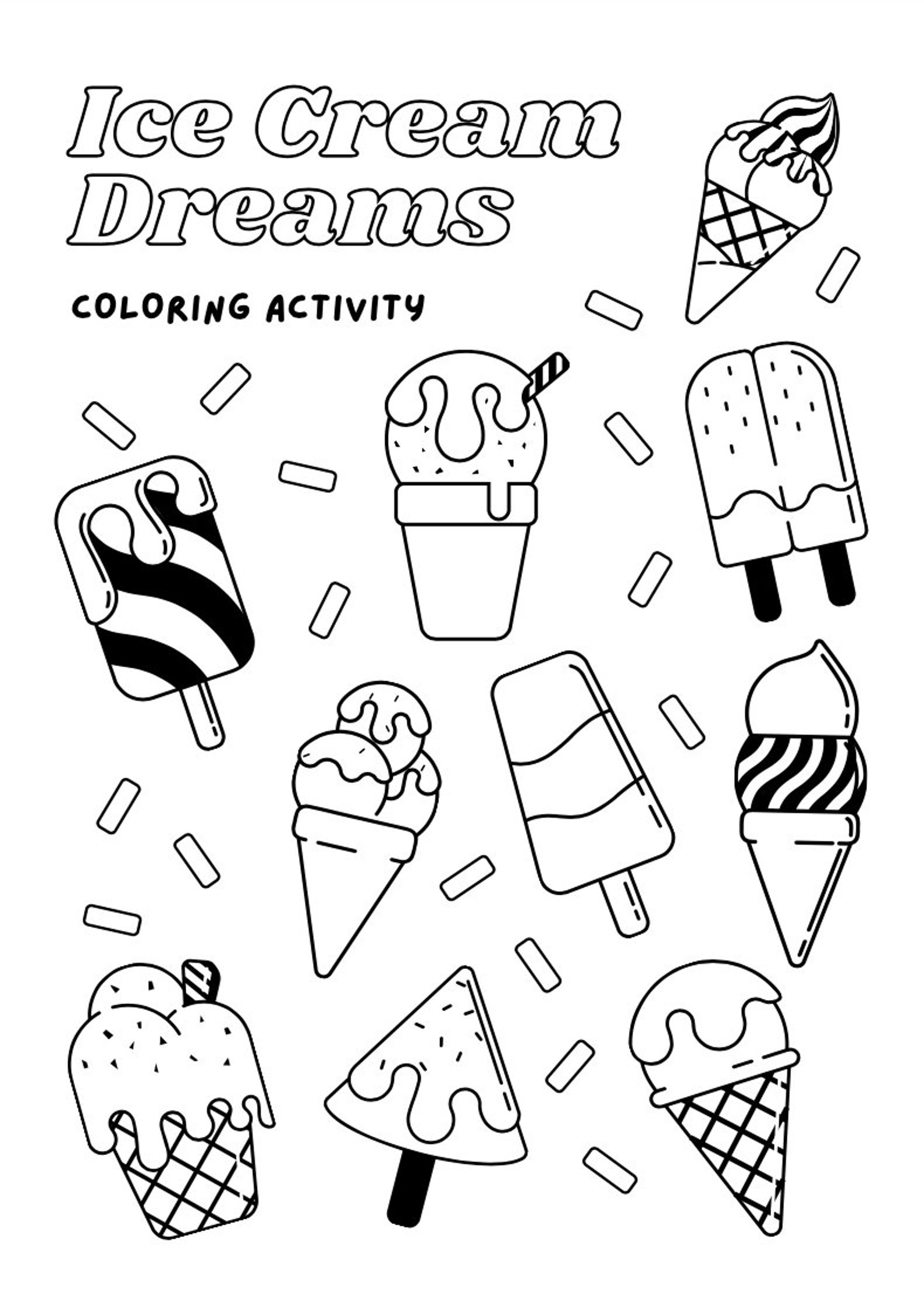 35 Kids Coloring Activity Pages - Etsy