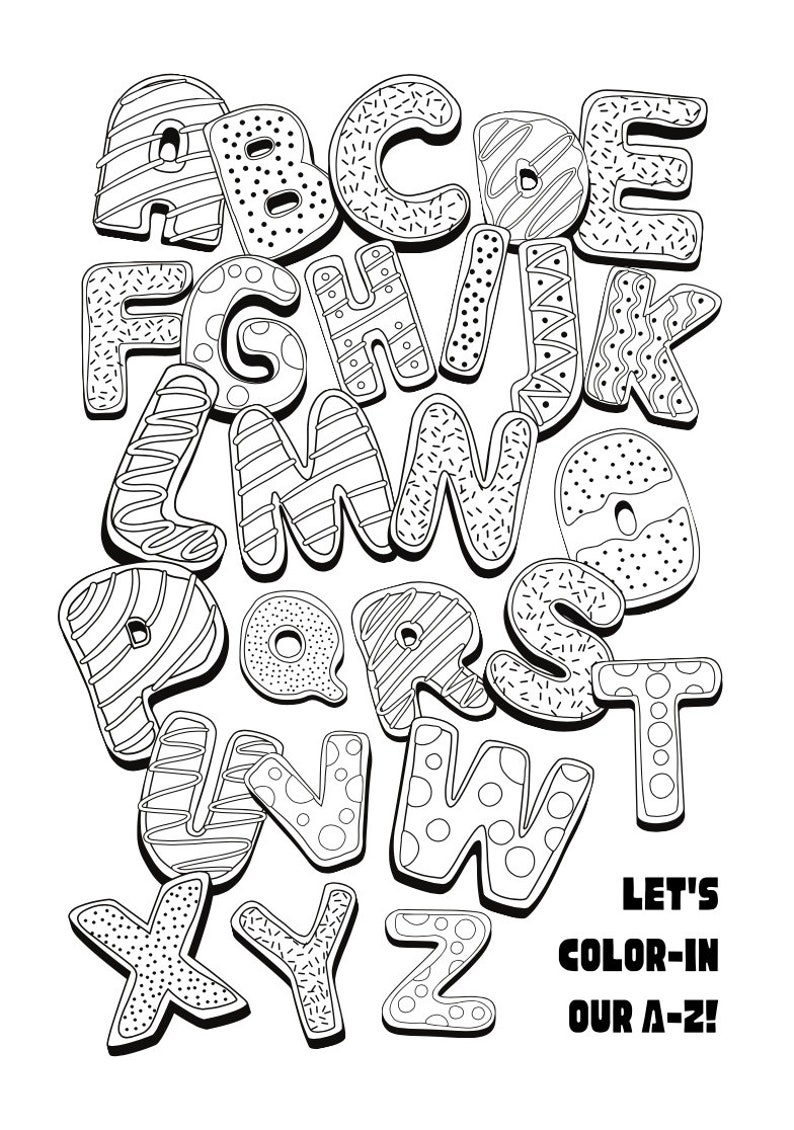 35 Kids Coloring Activity Pages - Etsy