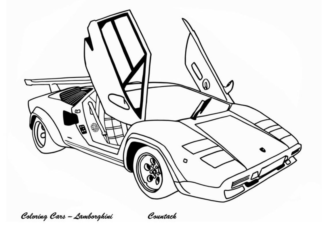 85 Cars/vehicle Kids Coloring Pages - Etsy Canada