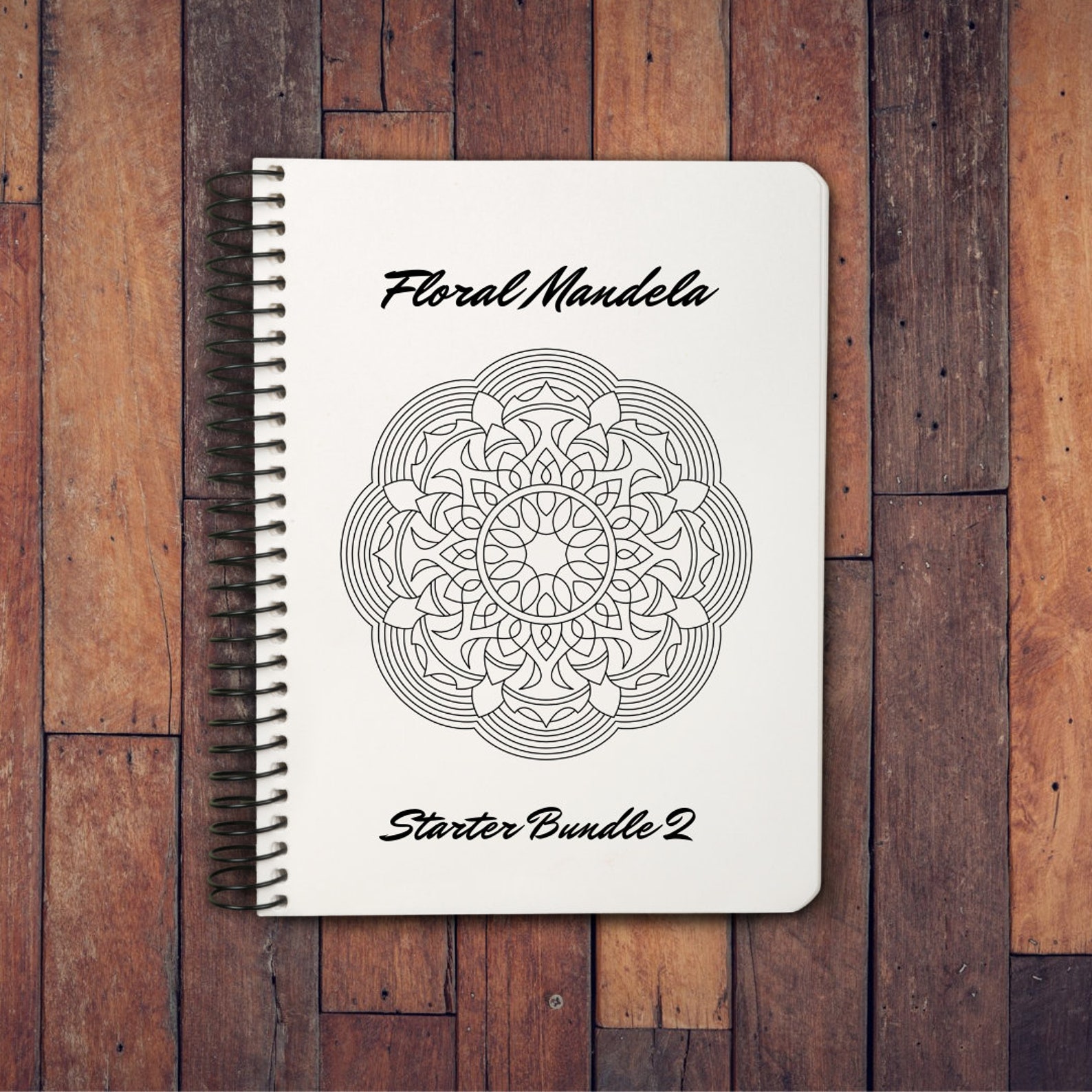 Floral Mandela Coloring Pages Starter Bundle Version 2 - Etsy