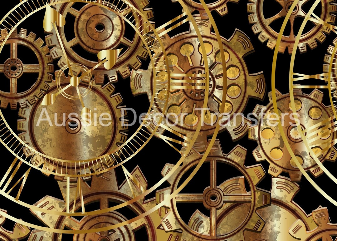 Steampunk Cogs Not Your Average Poster Print AUS Only - Etsy