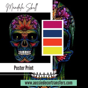 Mandala Skull Not Your Average Poster Print - Etsy