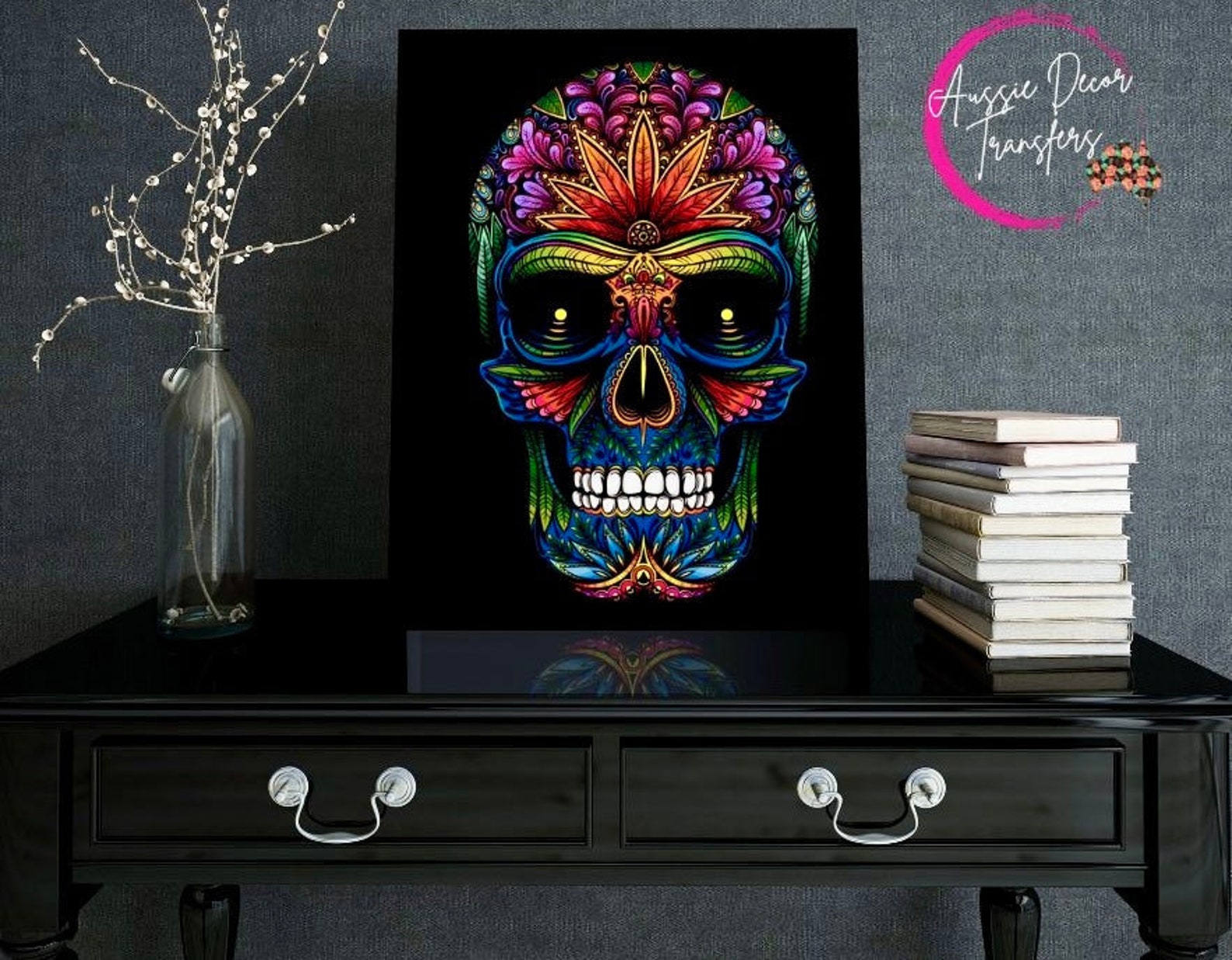 Mandala Skull Not Your Average Poster Print - Etsy
