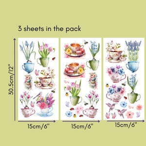 Tea for Two - Rub on Transfer Furniture and Craft Decal - Etsy