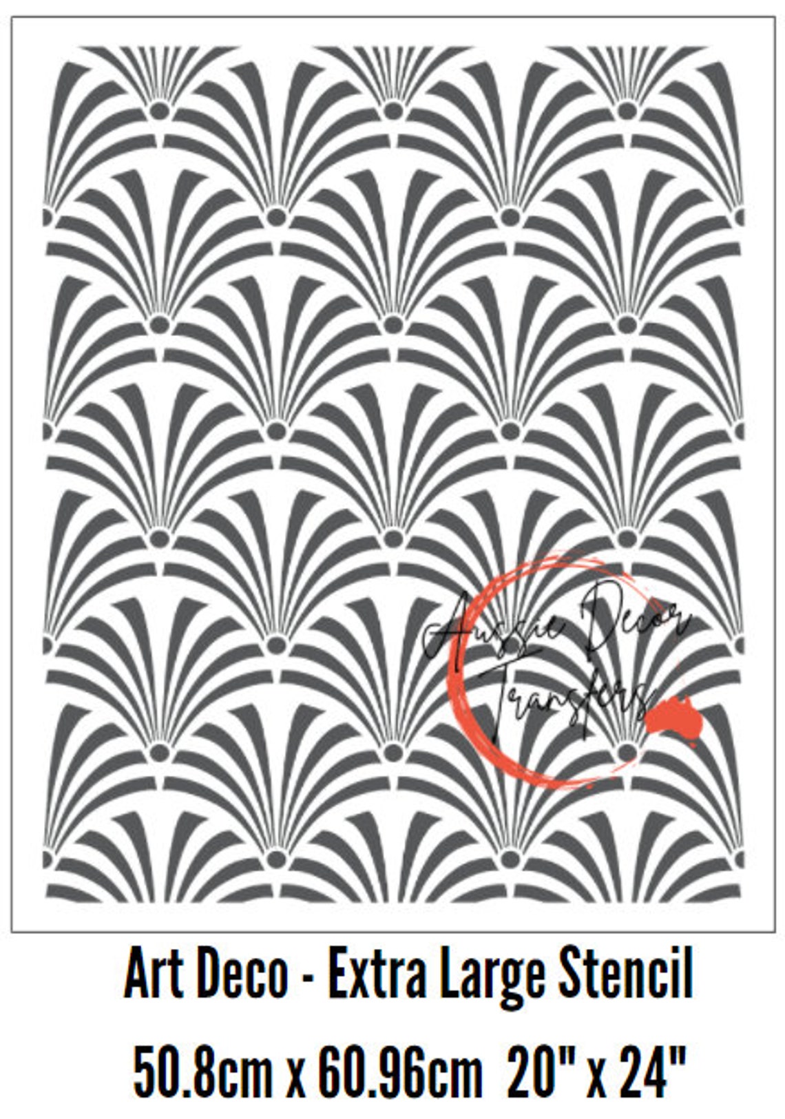 Art Deco Arches Extra Large Furniture Stencil - Etsy