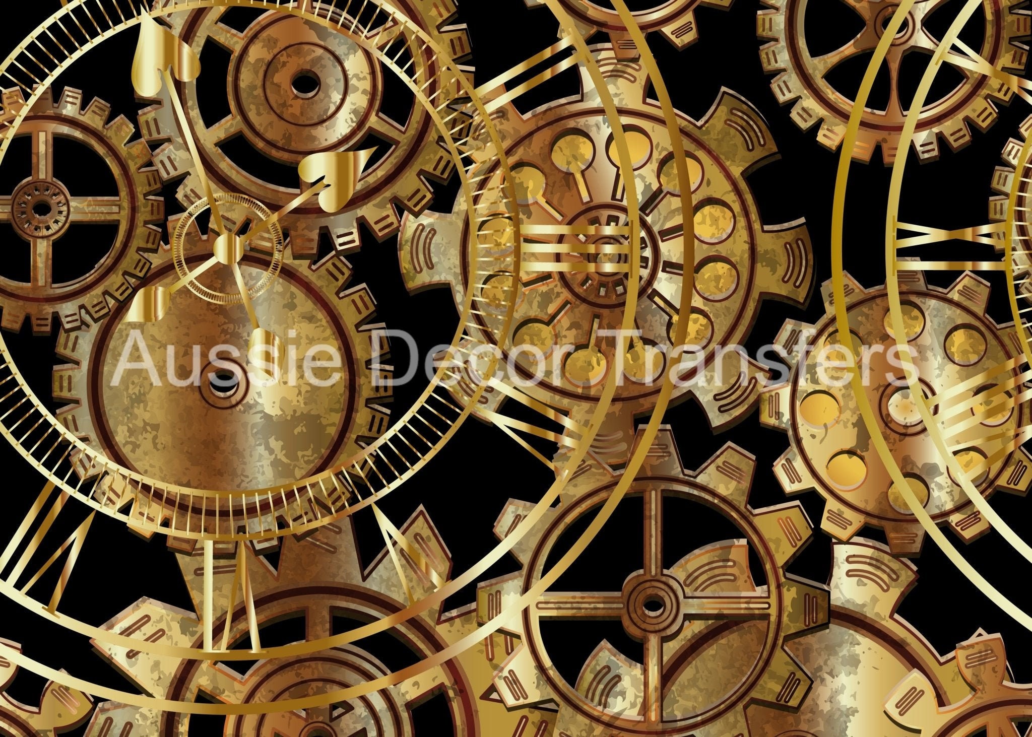 Steampunk Cogs Not Your Average Poster Print AUS Only - Etsy