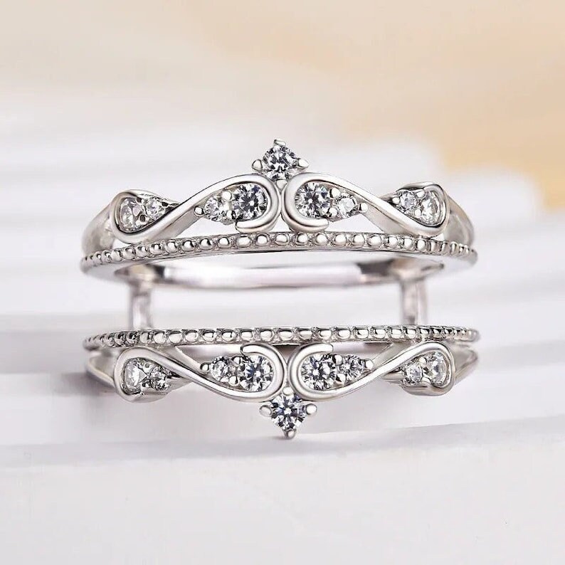Vintage-style Contour Enhancer Diamond Ring Lab Grown Diamond ...