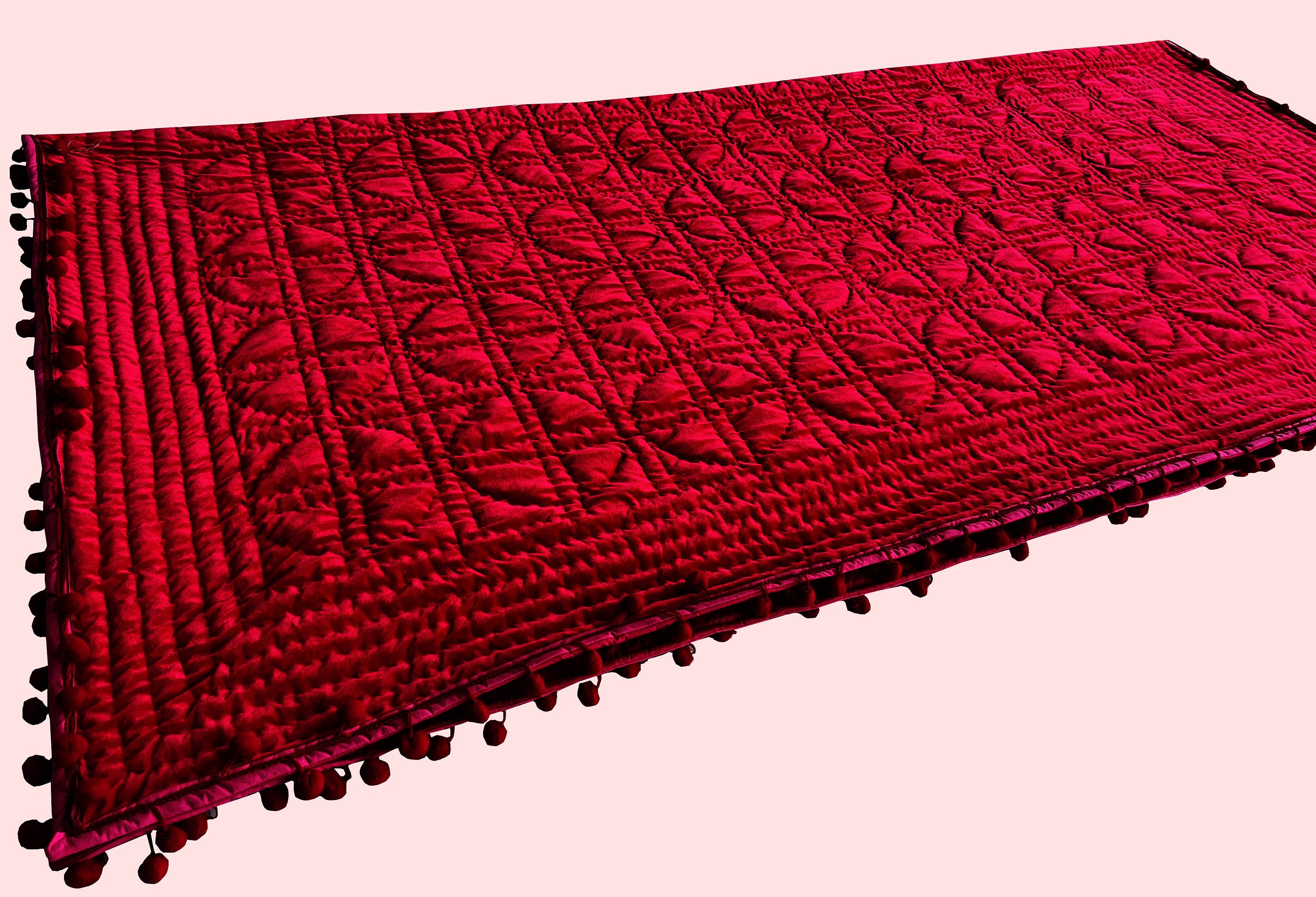 Deep Red Velvet Comforter, Velvet Bedding, Velvet Blanket, Red Blanket ...