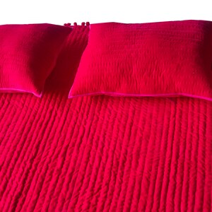 Luxury Fuchsia Throw Blanket, Pick Stitch Throw, Baby Pink Quilt, Pink ...