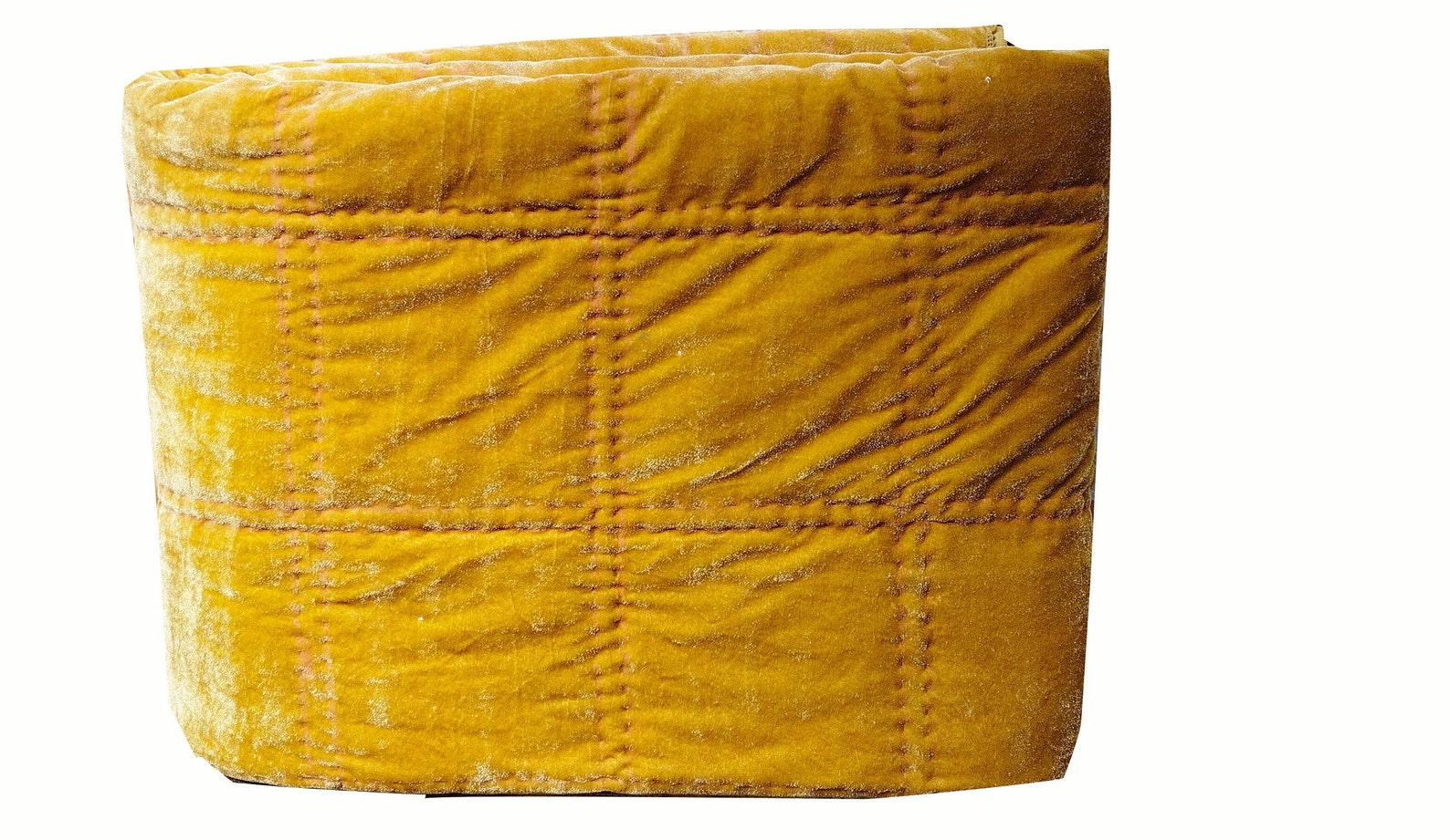 Gold Velvet Quilt Velvet Comforter Queen Quilt Gold King - Etsy