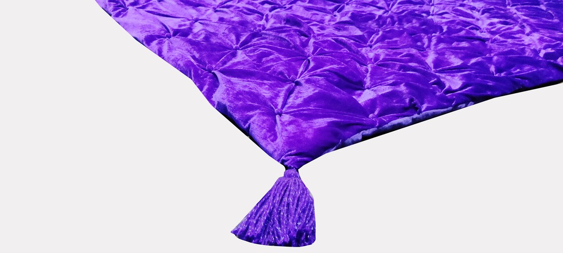 Vibrant Purple Quilt Purple Throw Blanket Throw Purple Quilt - Etsy