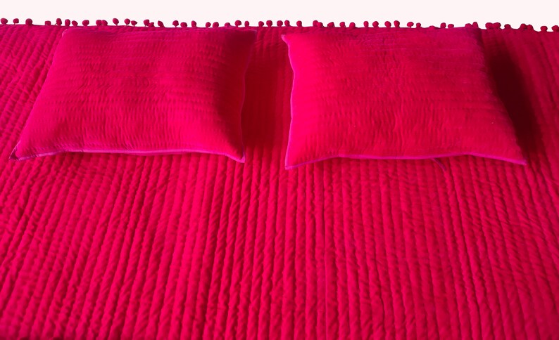 Luxury Fuchsia Throw Blanket Pick Stitch Throw Baby Pink - Etsy