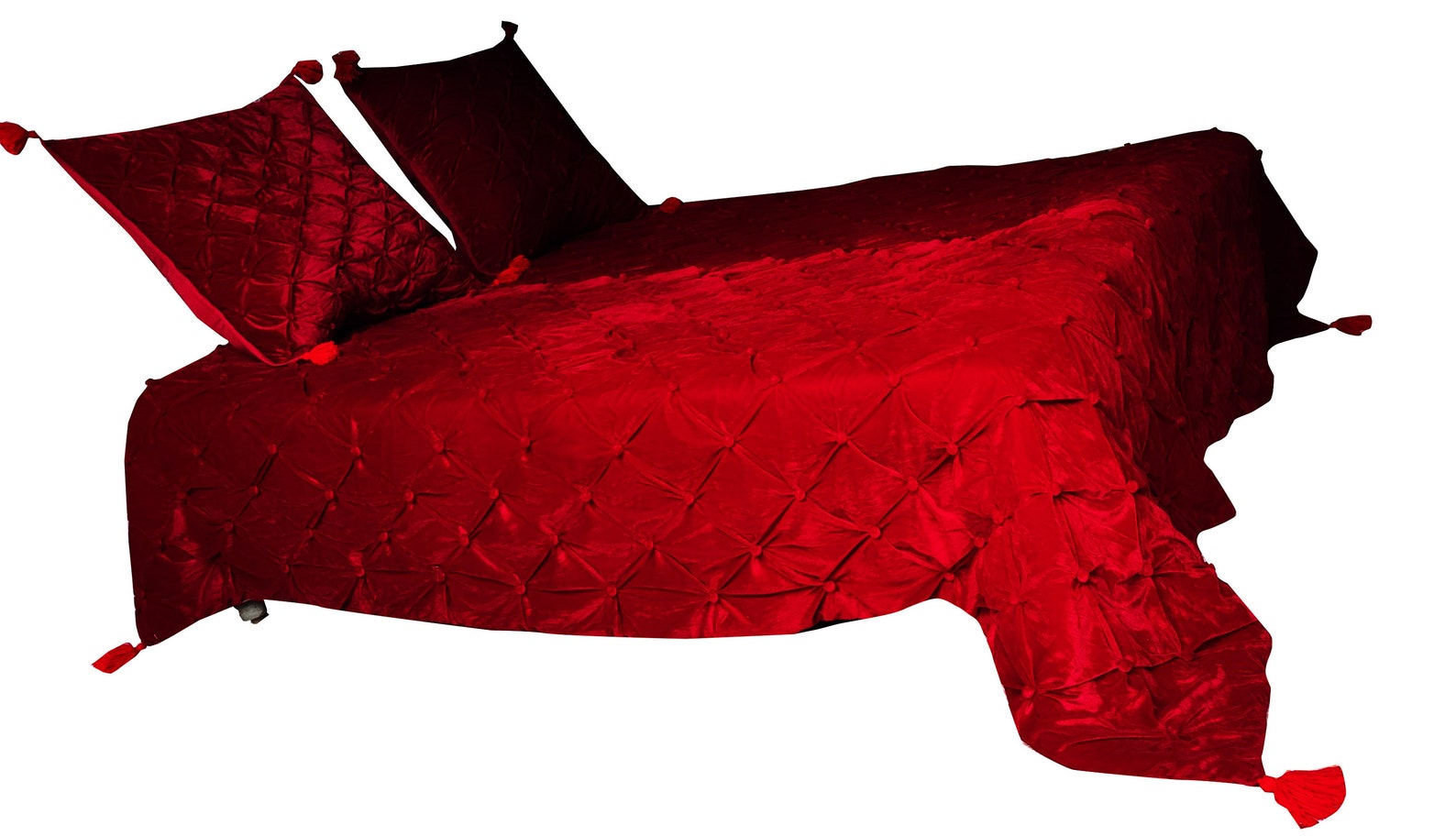Deep Red Velvet Comforter Velvet Bedding Velvet Blanket - Etsy
