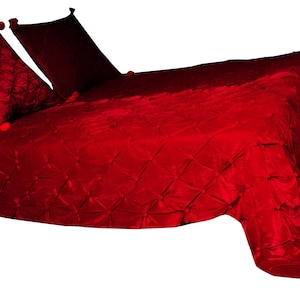 Deep Red Velvet Comforter, Velvet Bedding, Velvet Blanket, Teal Blanket ...