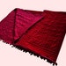 Deep Red Velvet Comforter, Velvet Bedding, Velvet Blanket, Red Blanket ...