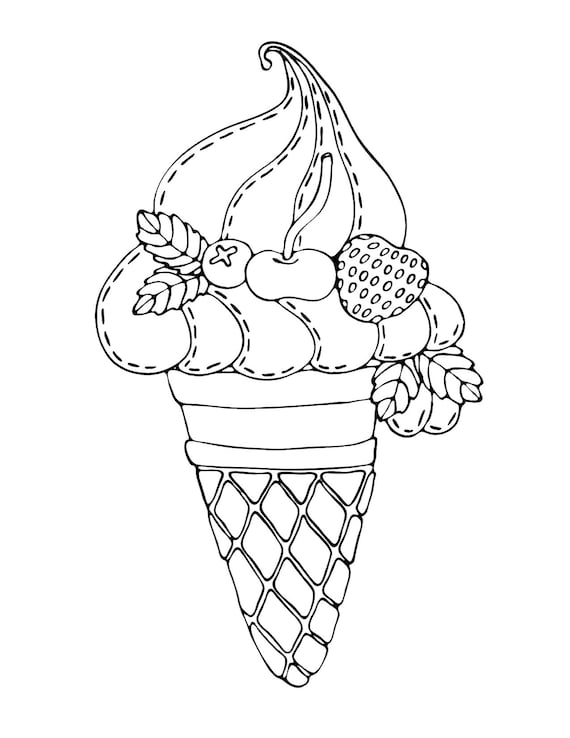 Kids Coloring Pages Ice Cream