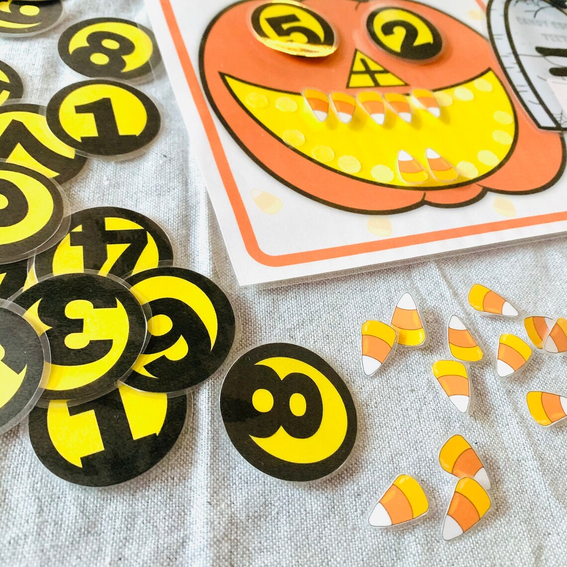 Halloween Candy Corn Math, Jack-o-lantern Adding Activity, Halloween ...