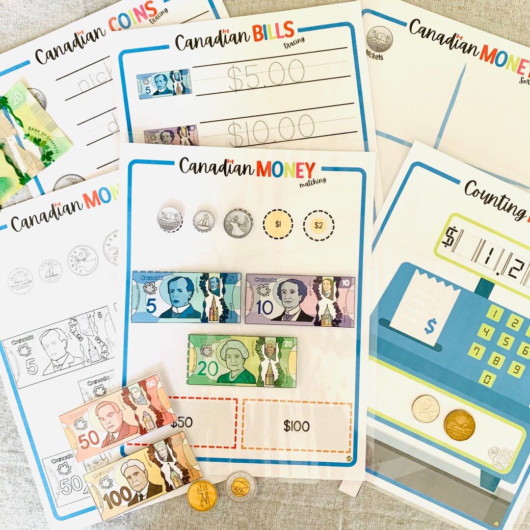 Learning Money Activity BUNDLE, Canadian Money Activity, Teach Money ...