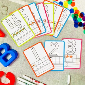 Traceable Alphabet and Number Flashcards Bundle, Tracing Alphabet ...