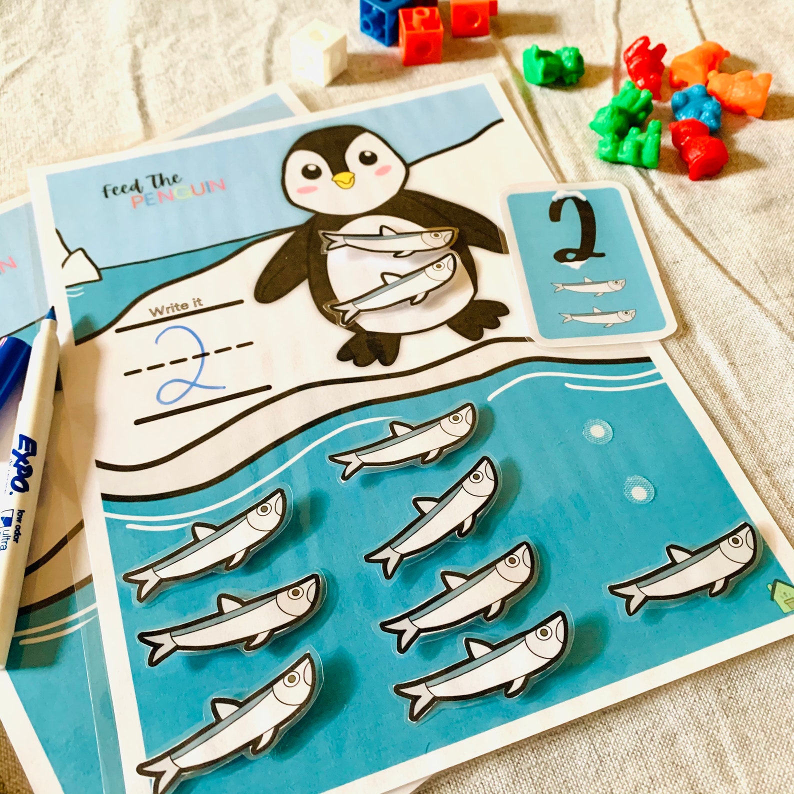 Counting Printables, Learn to Count Activity, Toddler Printables, Count ...