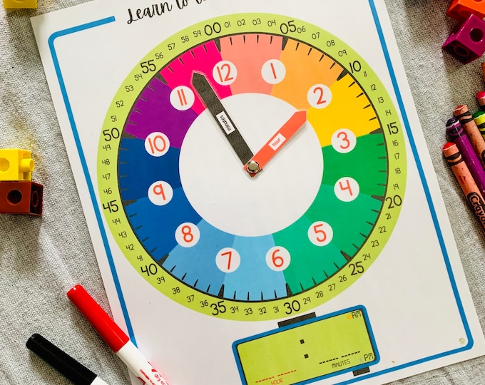 Learning to Tell Time | Kids Learning Clock | Printable Clock | Life ...