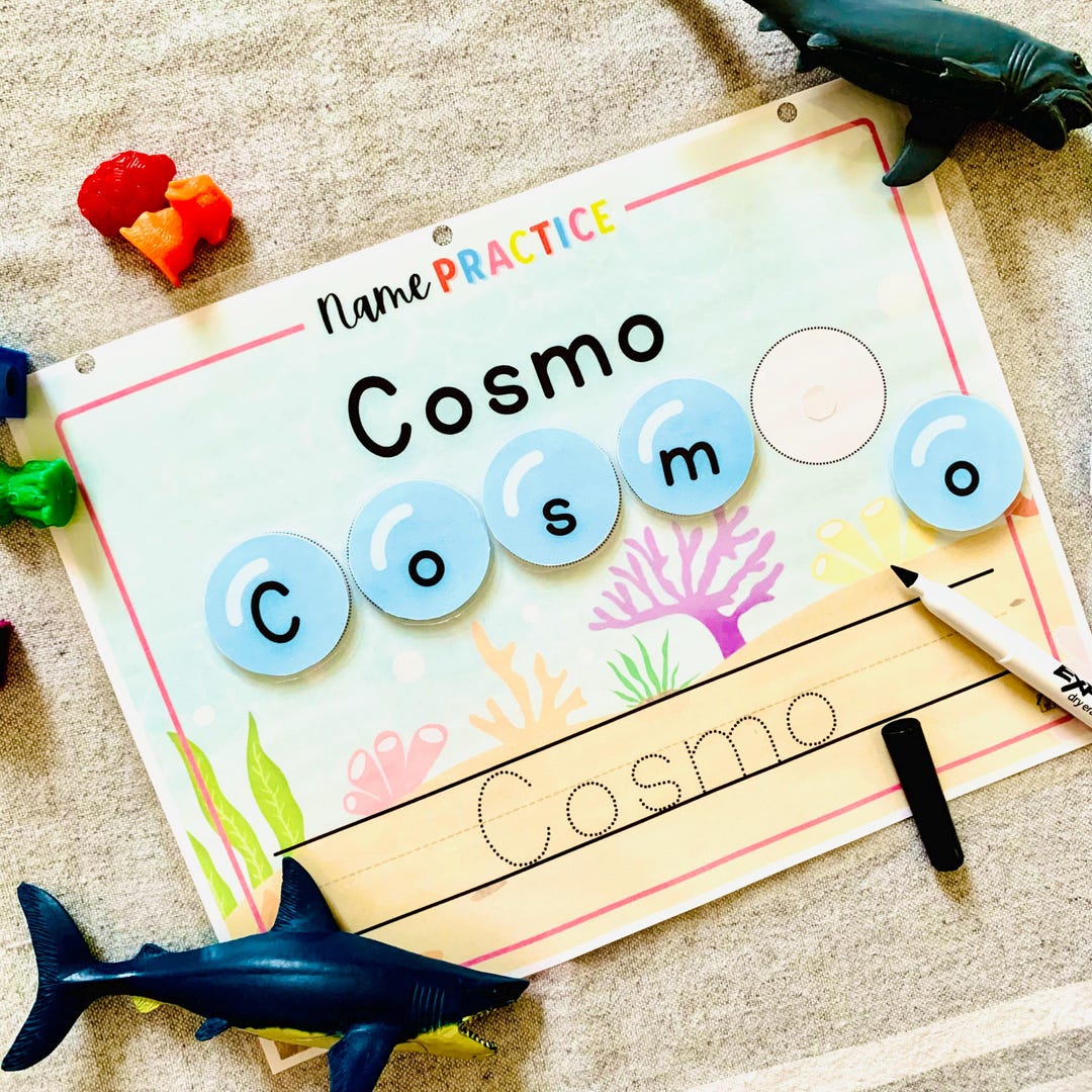 Name Practice Printable, Custom Name Puzzle, Name Tracing Activity ...