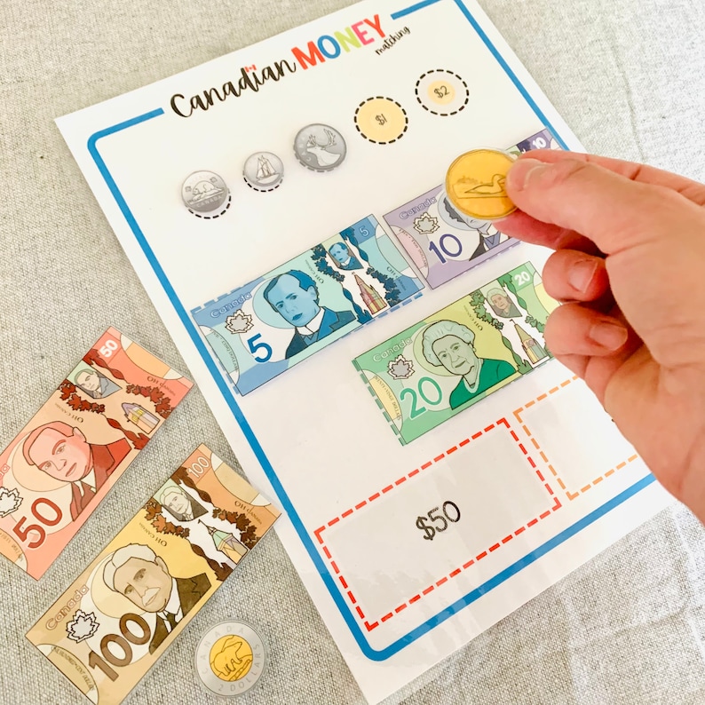 Learning Money Activity BUNDLE, Canadian Money Activity, Teach Money ...