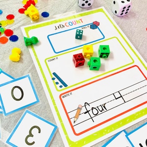 Kindergarten Math Printable Bundle, Adding and Subtraction Worksheets ...