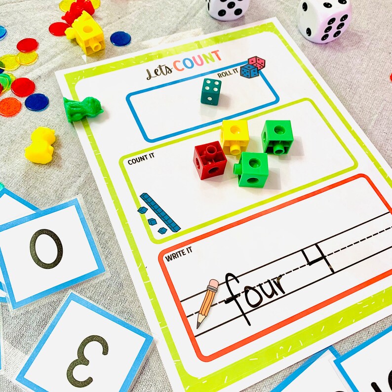 Kindergarten Math Printable Bundle, Adding and Subtraction Worksheets ...