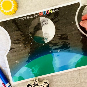 Phases of the Moon Printable, Learning Moon Phases, Moon Journal, Solar ...