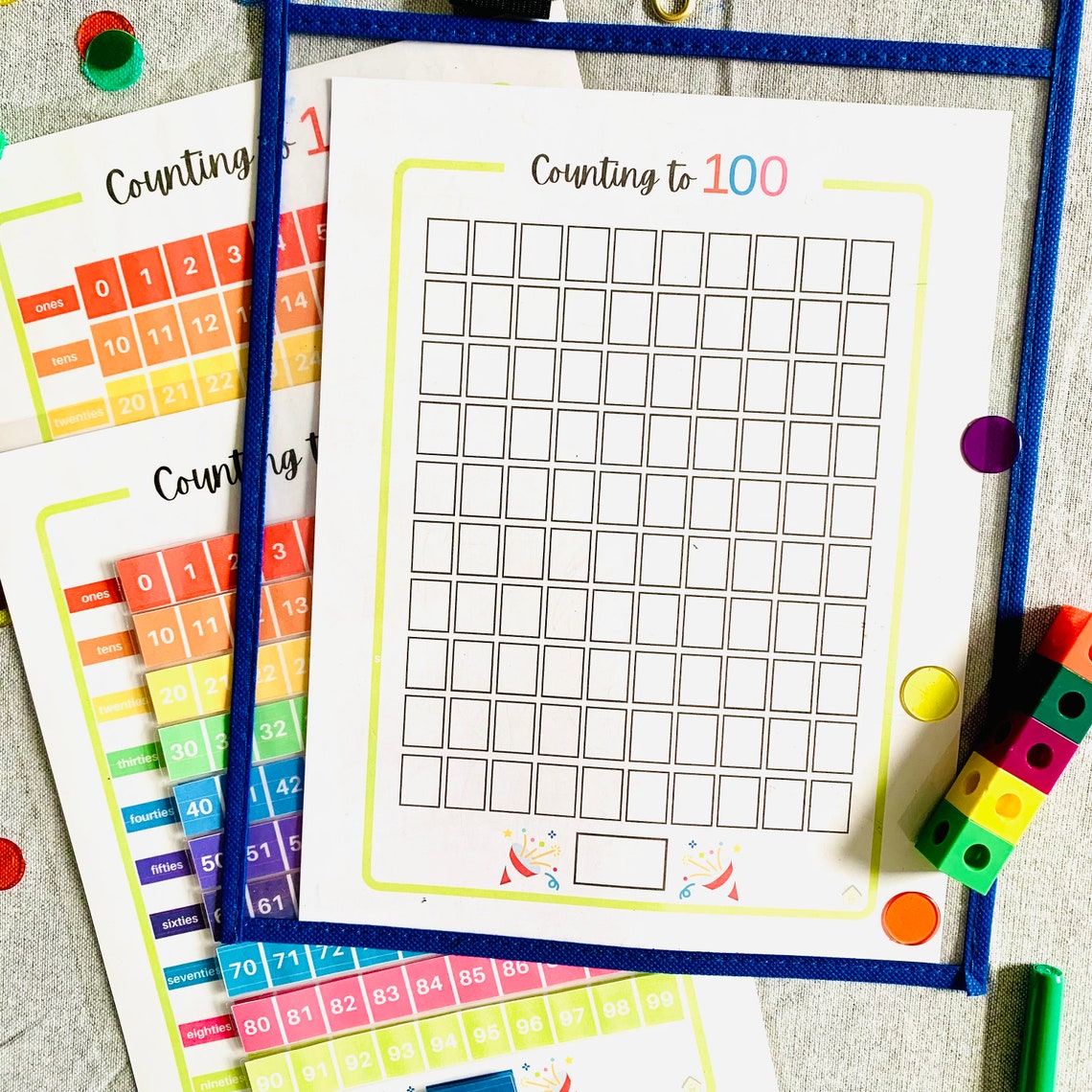 Counting to 100 Printable, Number Sorting Activity, Number Families ...