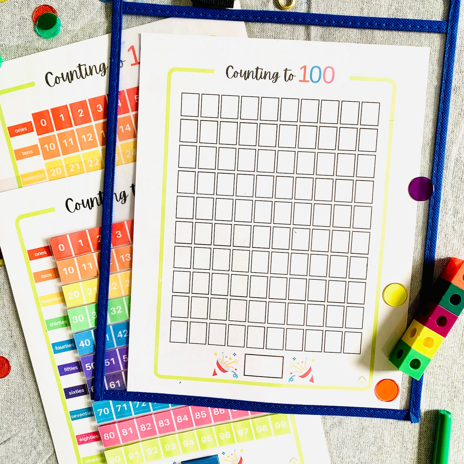 Counting to 100 Printable, Number Sorting Activity, Number Families ...