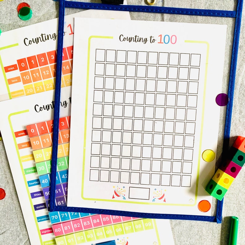 Counting to 100 Printable, Number Sorting Activity, Number Families ...