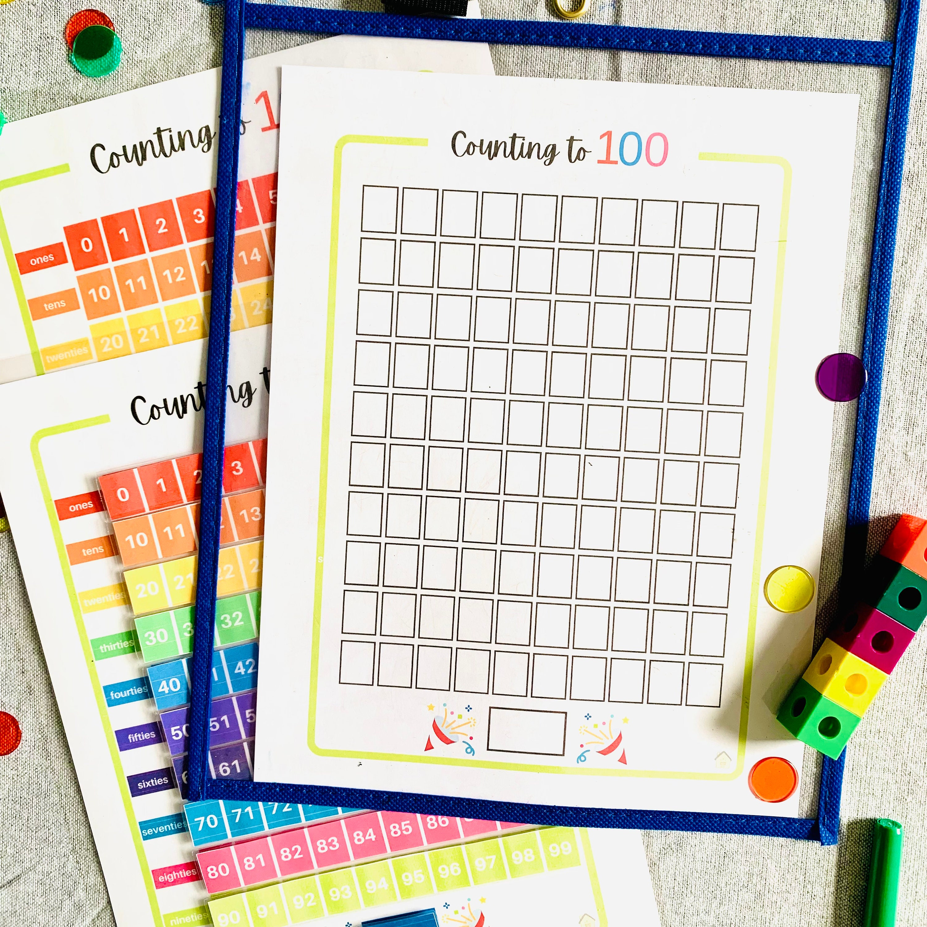 Counting to 100 Printable, Number Sorting Activity, Number Families ...