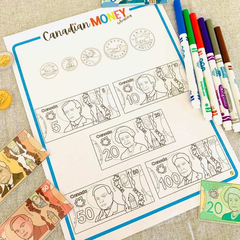 Learning Money Activity BUNDLE, Canadian Money Activity, Teach Money ...